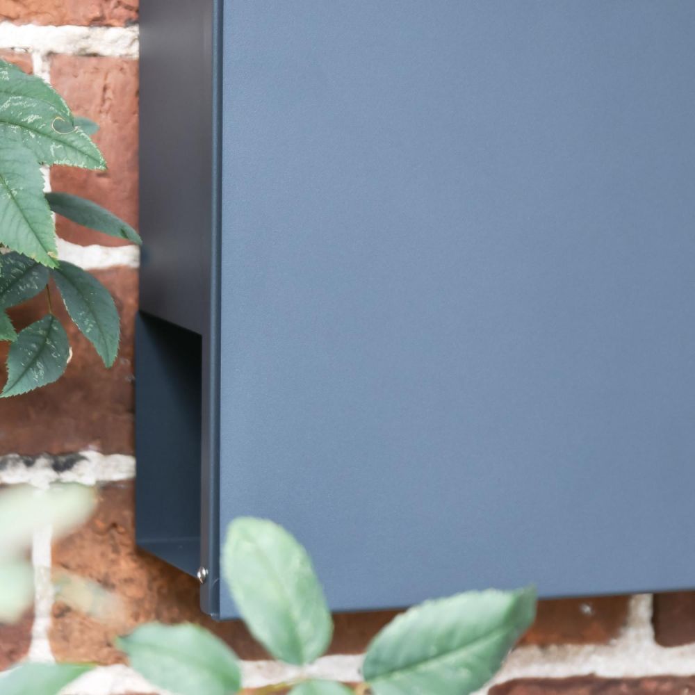 Granite Grey "Staggered" Wall Mounted Post Box & Newspaper Holder ...