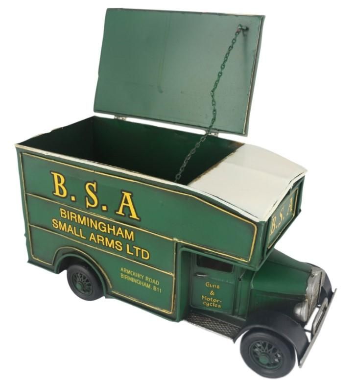 Green Vintage Van Replica Storage Box | Black Country Metalworks