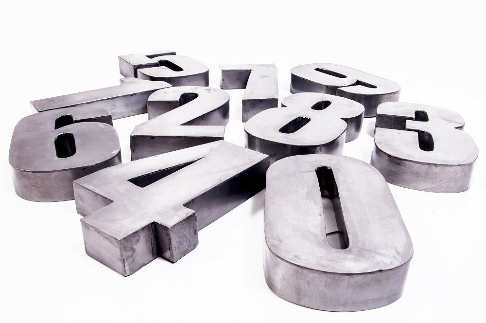 “Bigger and Bolder” 12” Fabricated Steel Numbers | Black Country Metalworks