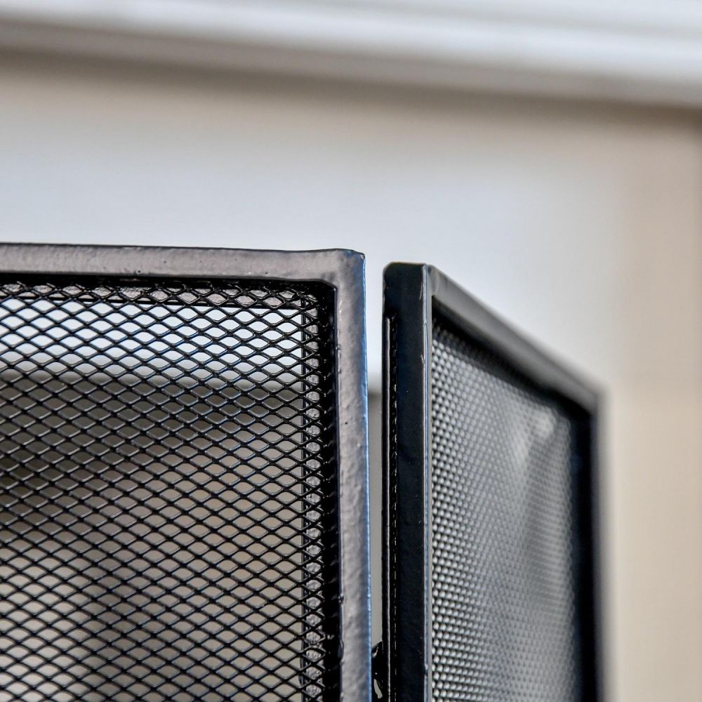 '"The Birdcage" Three Fold Fire Guard | Black Country Metalworks