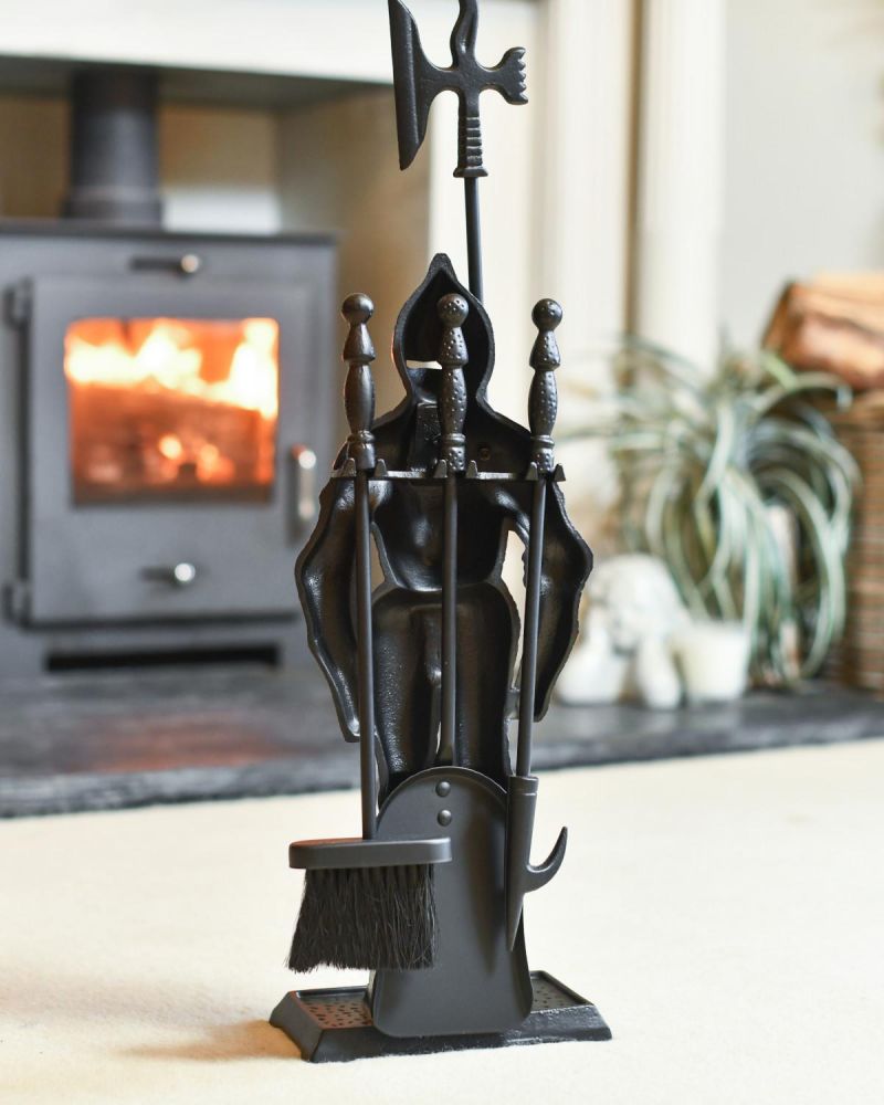 Heavy Duty Cast Iron "Black Knight" Companion Set | Black Country ...