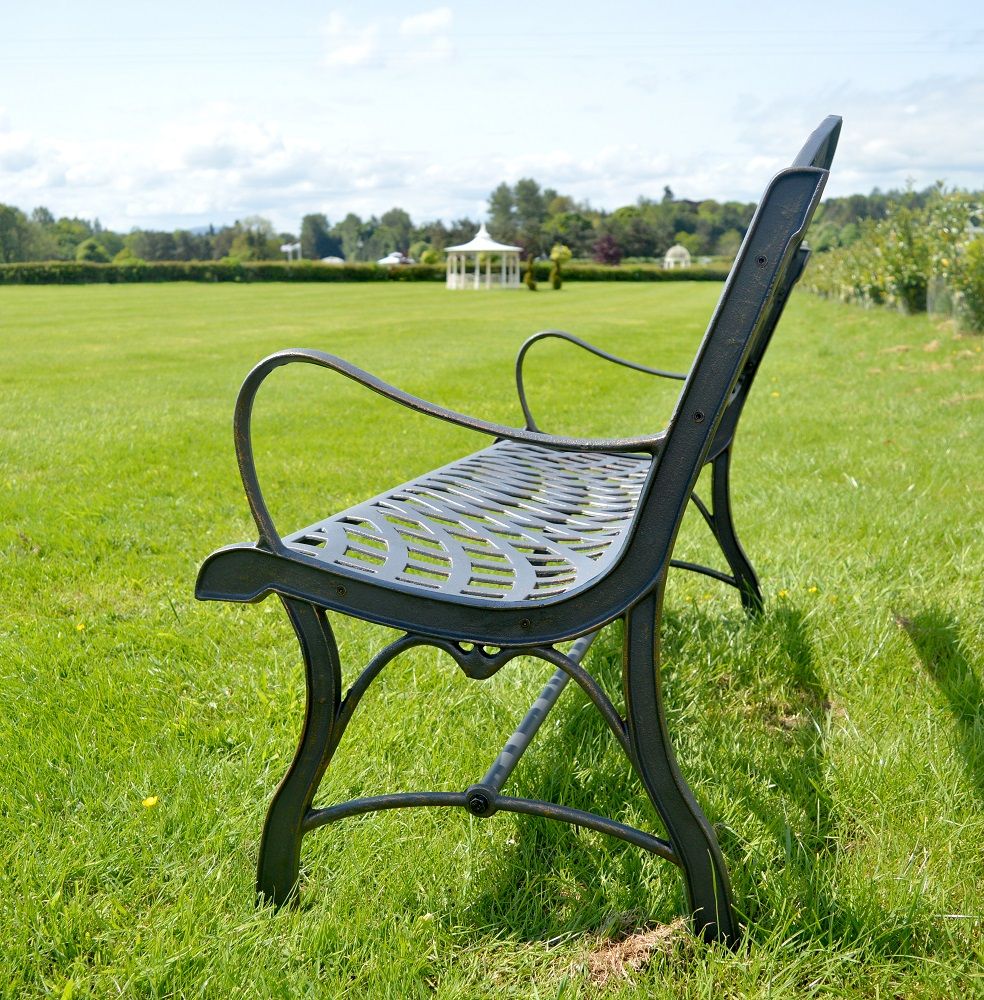'Countryside Paddock' Horse Design Cast Iron Bench | Black Country ...