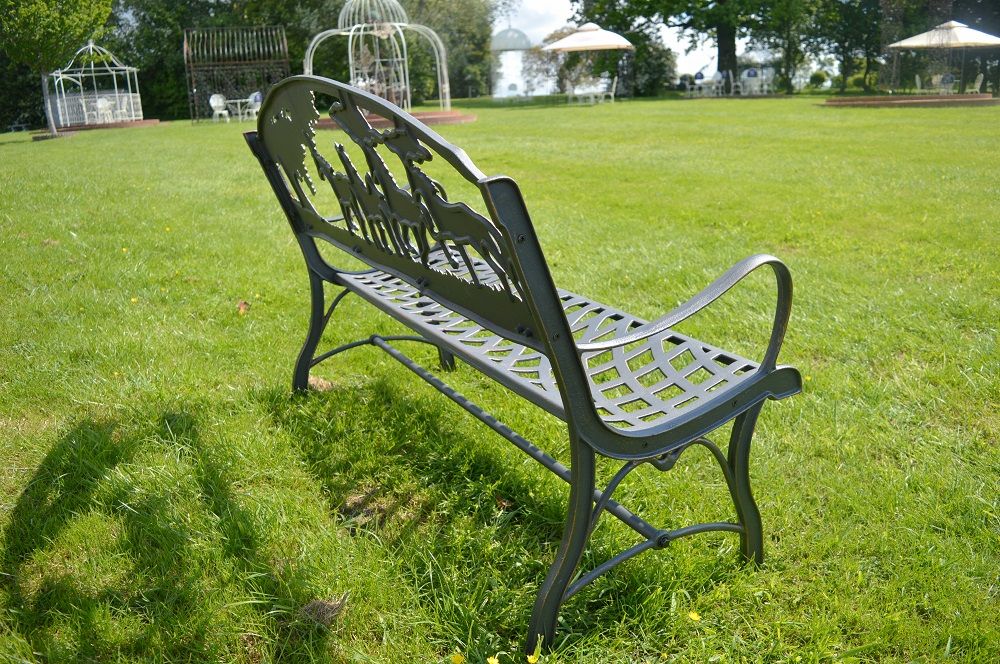 'Countryside Paddock' Horse Design Cast Iron Bench | Black Country ...