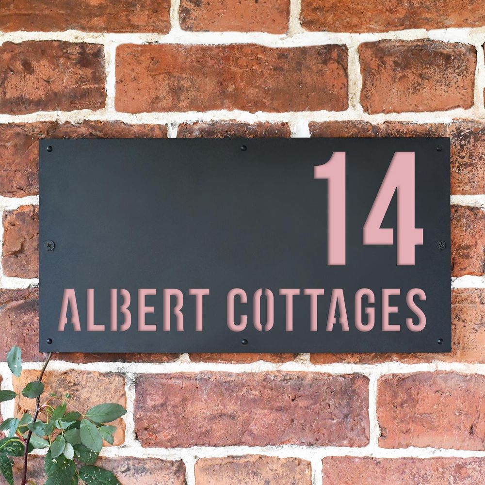 Modern House Name Signs | Colourful, Modern & Bold | Black Country ...
