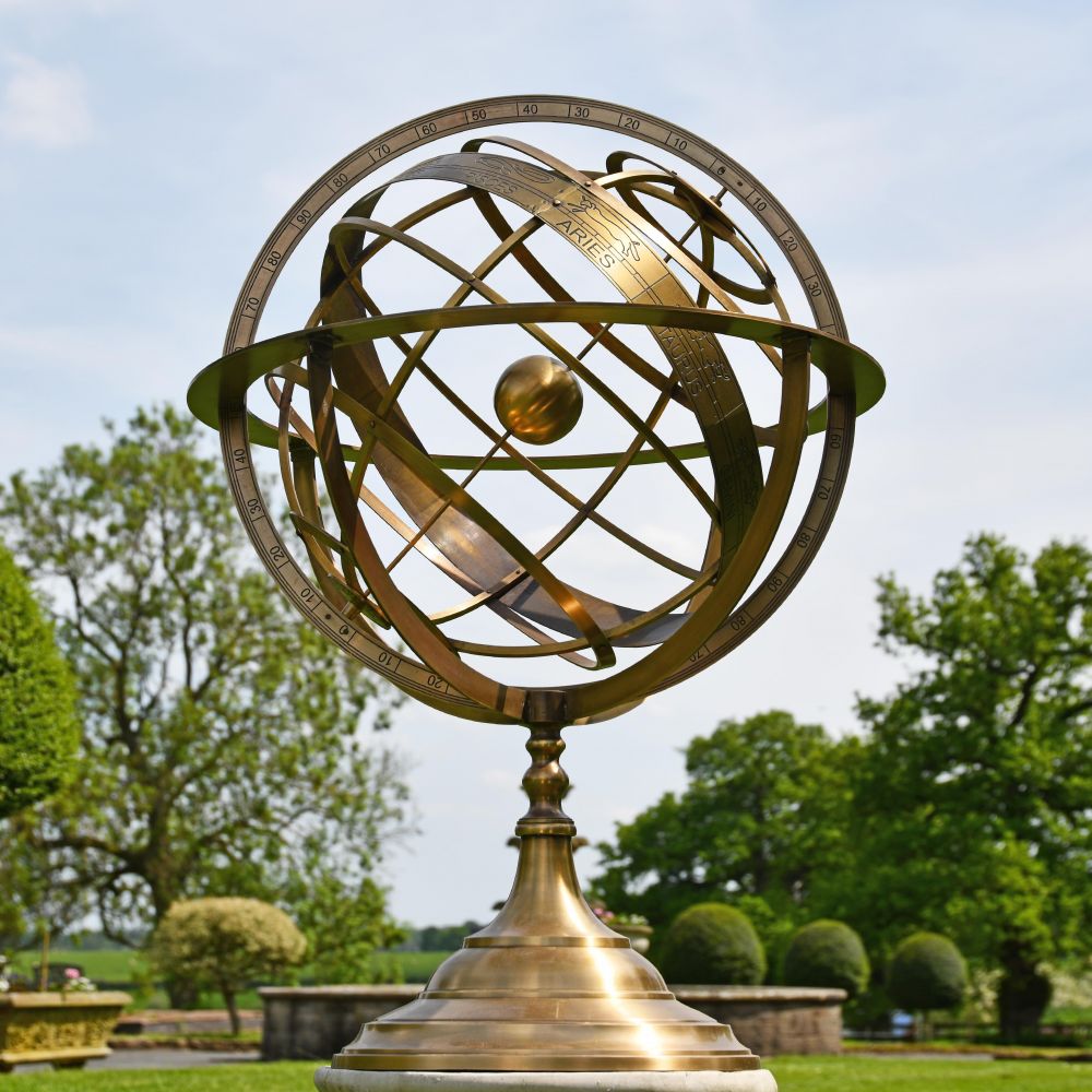 Large Celestial Armillary Sundial | Black Country Metalworks