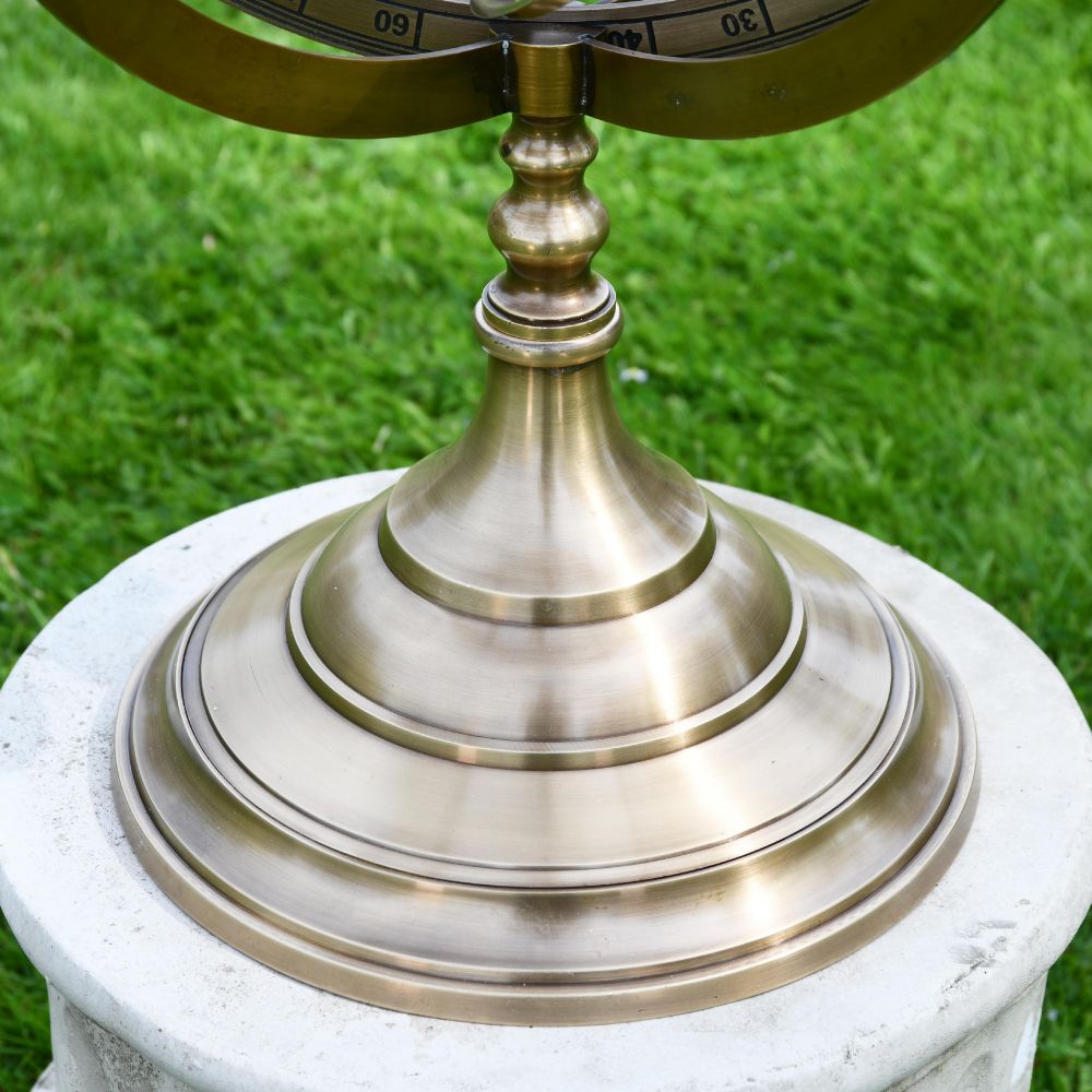 Medium Celestial Armillary Sundial | Black Country Metalworks