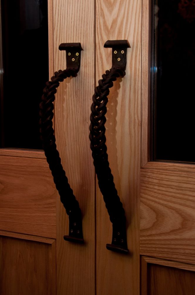 Platted Blacksmith Pull Handle | Black Country Metalworks