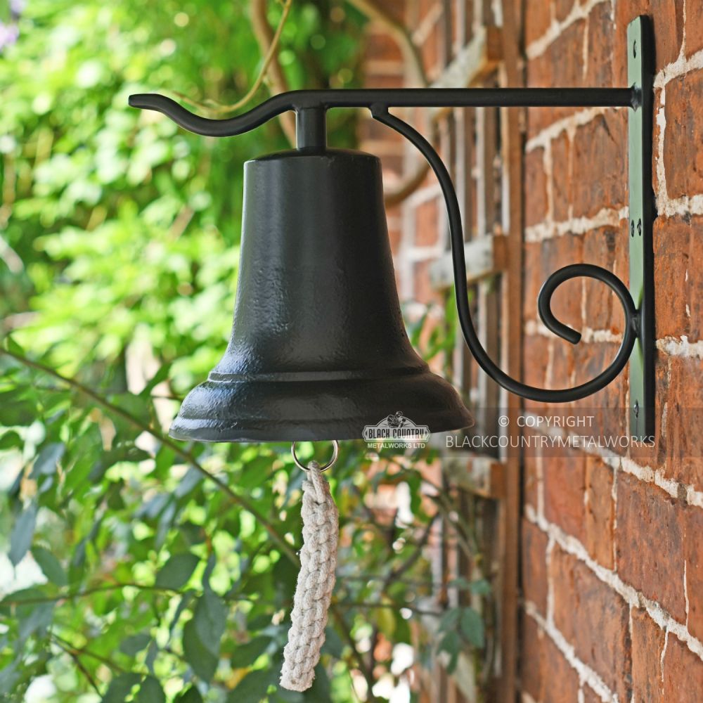Issadora Trailing Vine Wall Mounted Bell | Black Country Metalworks