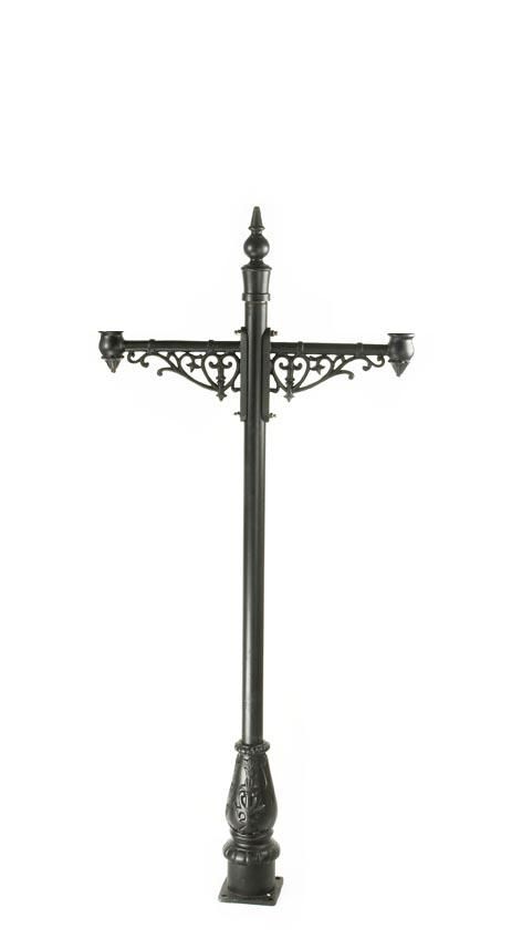 Double headed lamp post Cast Iron | Black Country Metalworks