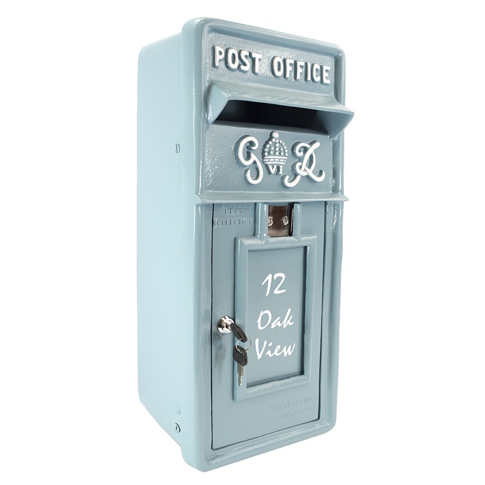 "Light Cove" Slim King George Post Box | Black Country Metalworks