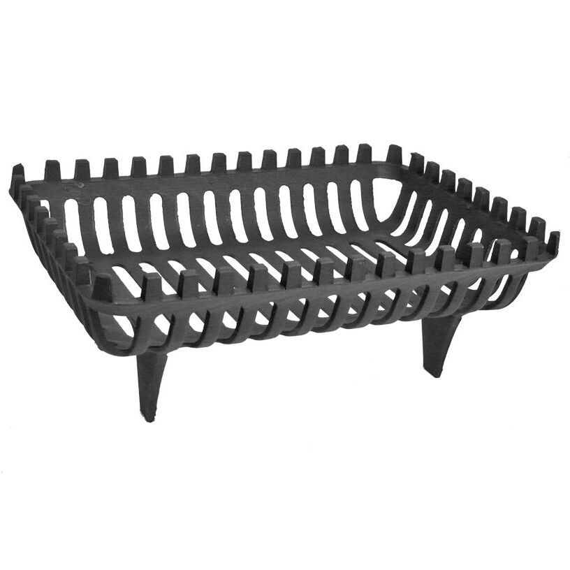 Large Robust Cast Iron Fire Basket 46cm | Black Country Metalworks