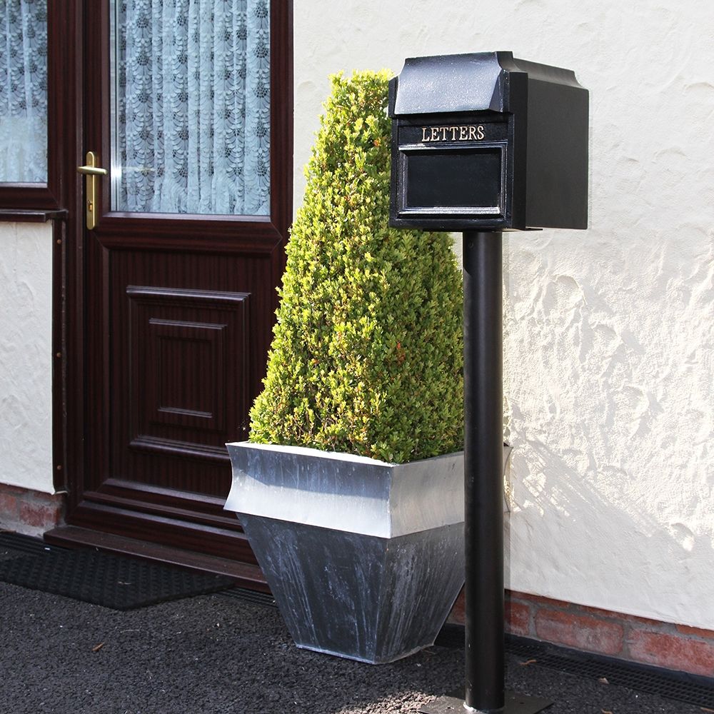 “Royal Farringdon” Black Post Box Complete With Stand | Black Country ...