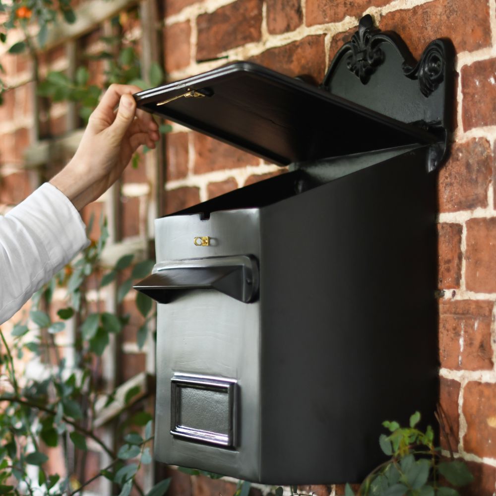Black Goldhay Secure Post and Parcel Box | Black Country Metalworks
