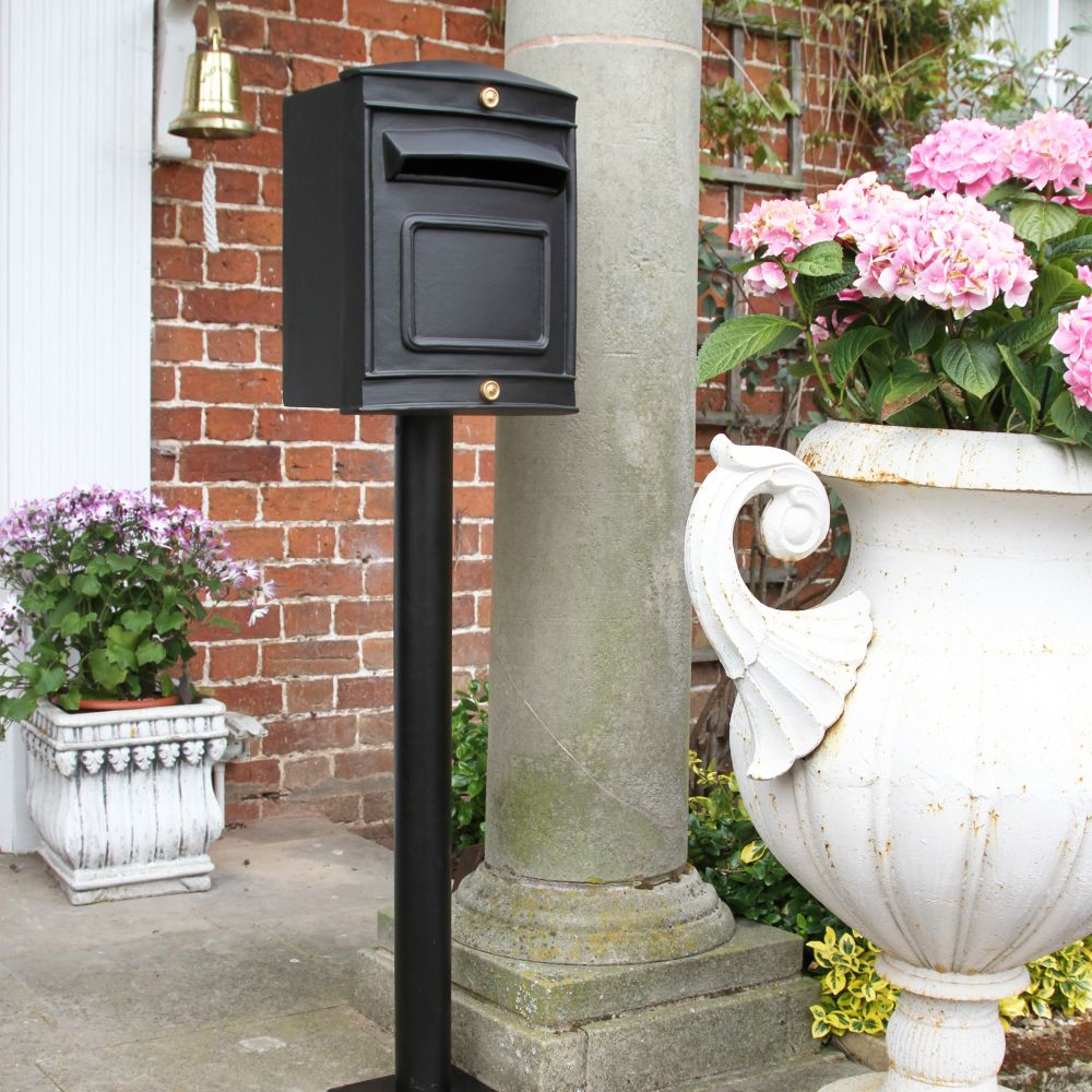 The Rear Opening Sheffield Post Box & Stand | Black Country Metalworks