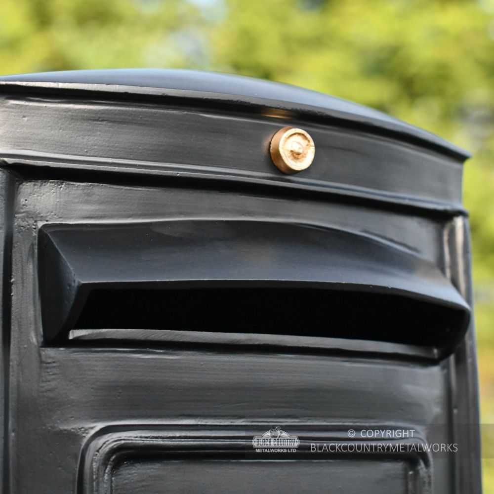 The Rear Opening Sheffield Post Box & Stand | Black Country Metalworks