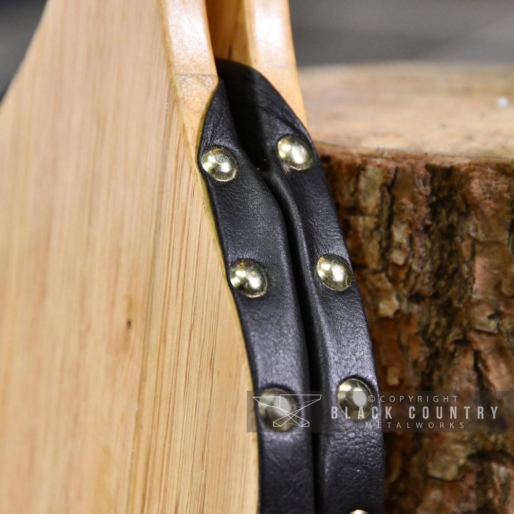 Light Natural Wood Fireplace Bellows | Black Country Metalworks