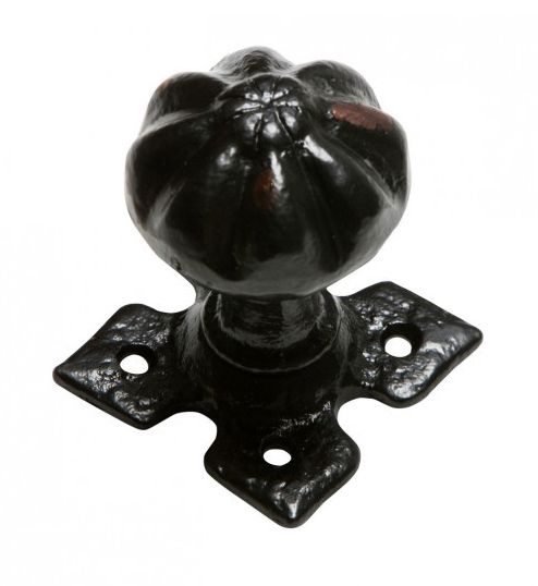 Medieval Style Cast Iron Rim Knob Set | Black Country Metalworks