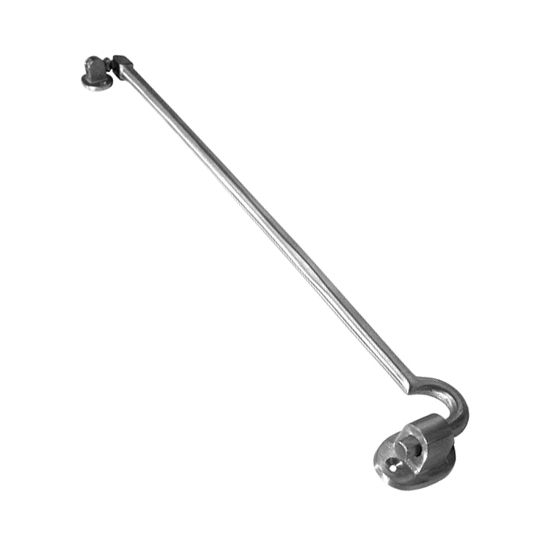 Extra Long Satin Chrome Cabin Hooks Silent Type Heavy | Black Country ...