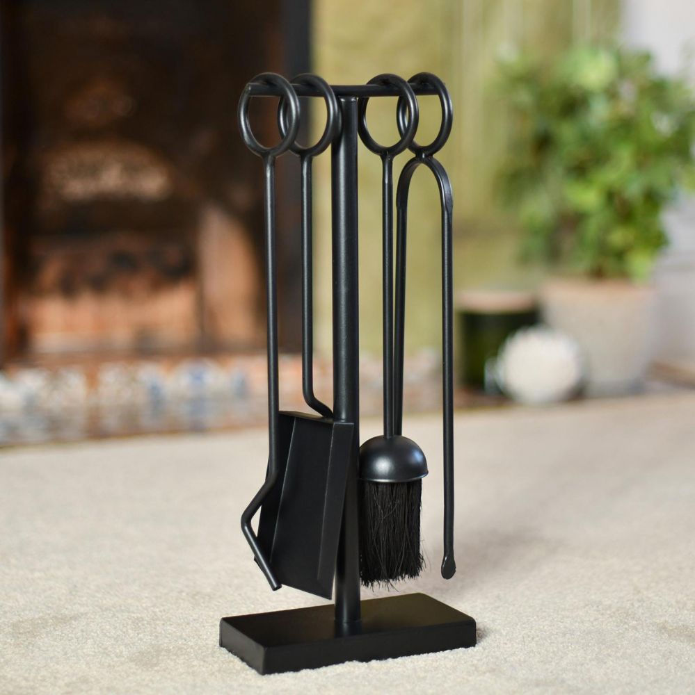 "Middleton" Black Cast Iron Companion Set 42cm | Black Country Metalworks