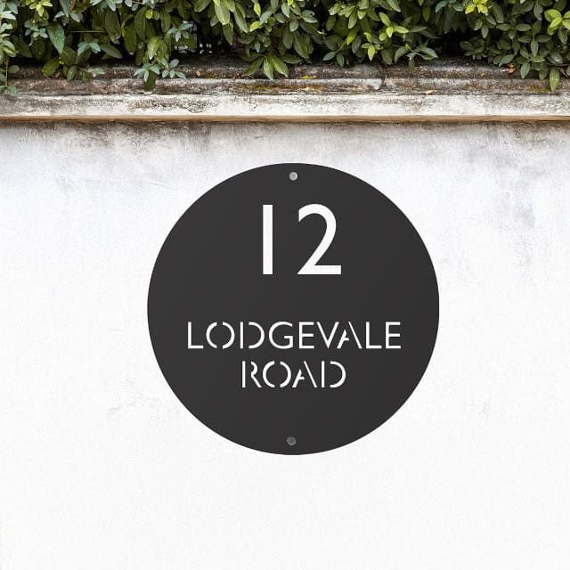 House Number Signs & Plaques | Black Country Metalworks