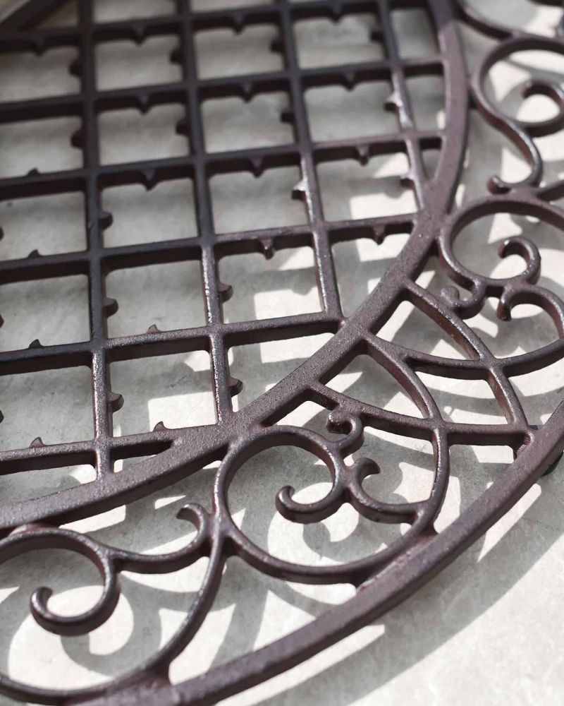 Natural Cast Iron Ornate "Aureate" Arched Doormat | Black Country ...