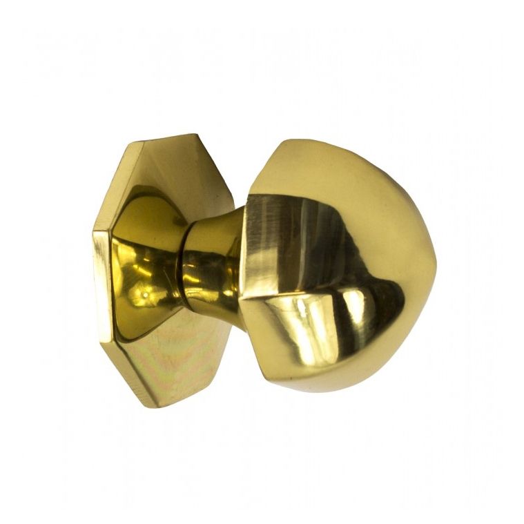 Octagonal Pointed Center Door Knob | Black Country Metalworks