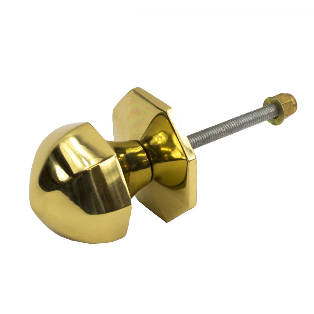 Octagonal Pointed Center Door Knob | Black Country Metalworks