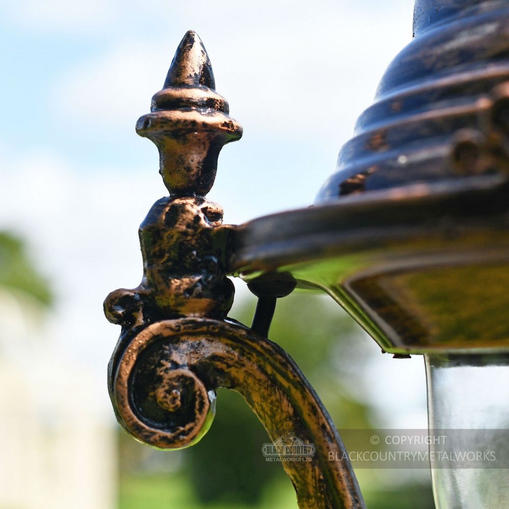 "Lord Octavius" Antique Copper Finish Opulent Cast Iron Lamp Post 2.5m ...