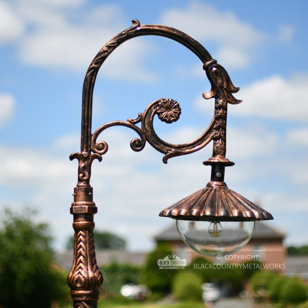 "Lady Harmonia" Copper Finish Ornate Victorian Cast Iron Lamp Post 3.5m ...