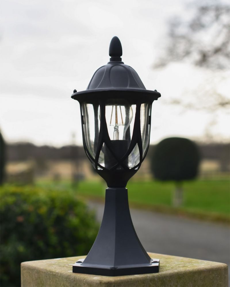 "Caterina" Black Pillar Light | Black Country Metalworks