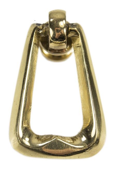 "Homdenwood" Polished Brass Cabinet Drop Handle | Black Country Metalworks