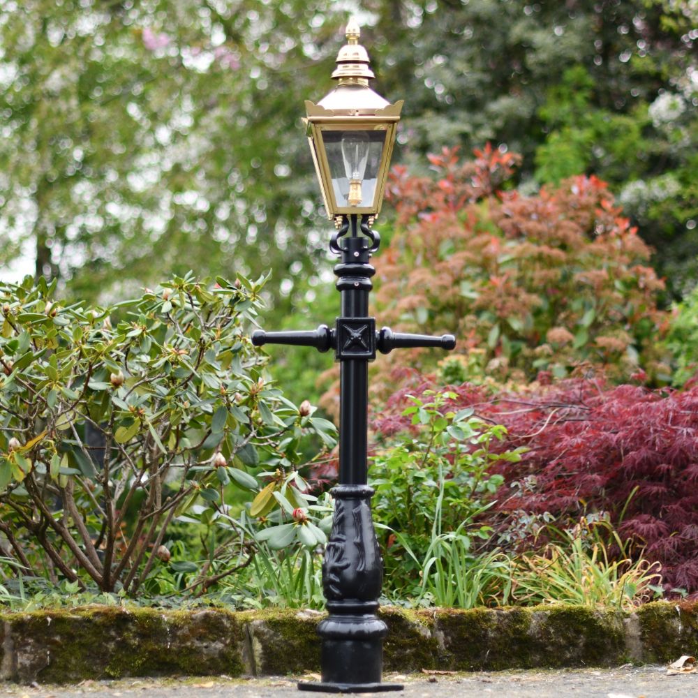 Polished Brass Victorian Lamp Post - Miniature 1.5m | Black Country ...