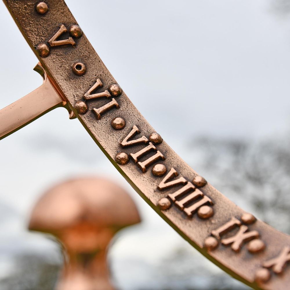 Polished Copper Armillary - 44cm | Black Country Metalworks