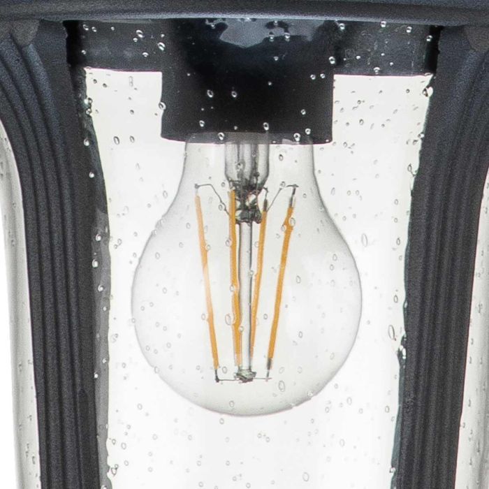 "Radbroke" Small Hanging Chain Lantern in Midnight Black | Black ...
