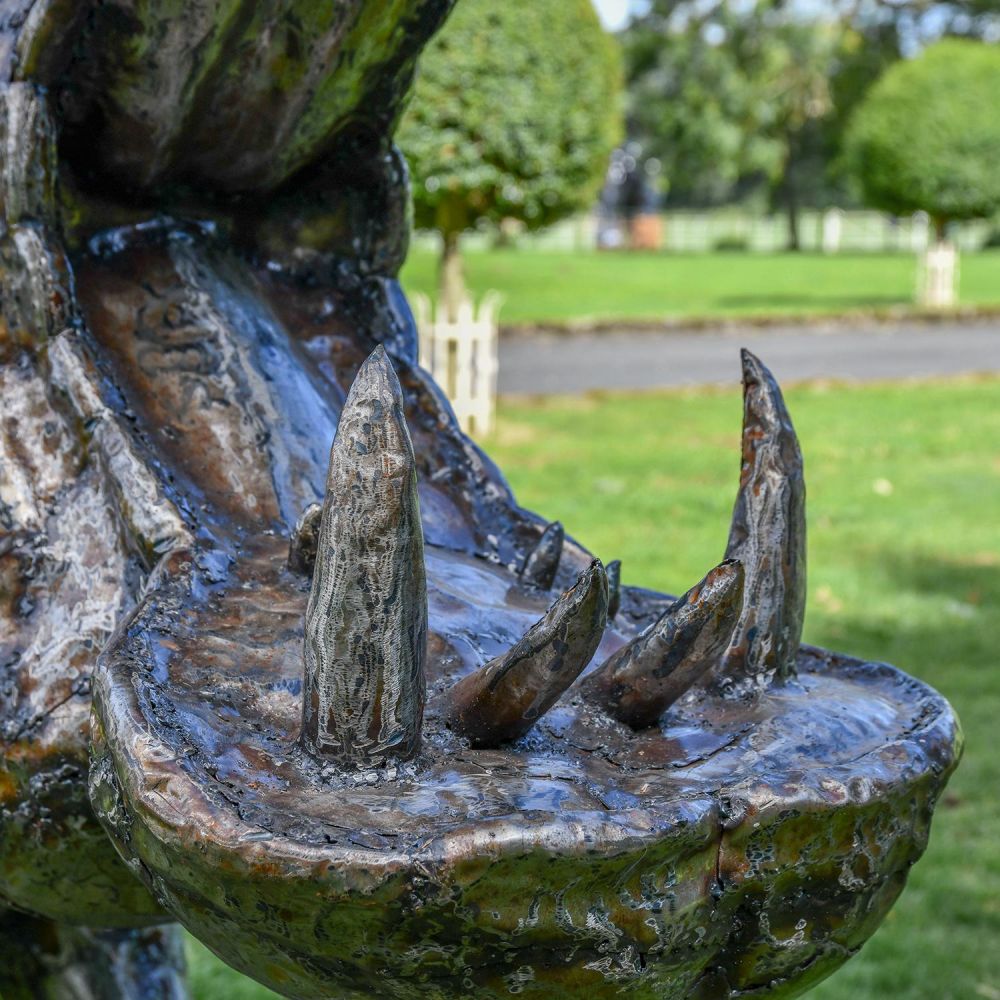 Recycled Metal Fighting Hippo Sculpture | Black Country Metalworks