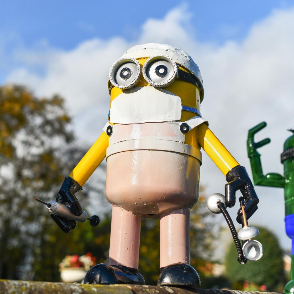 Hero Recycled Metal Robot Sculpture | Black Country Metalworks