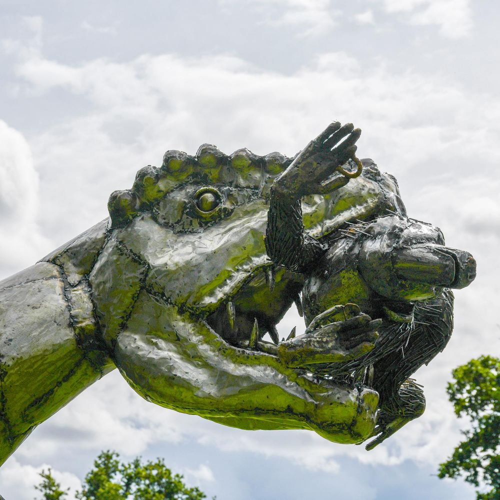 Recycled Metal T-Rex Sculpture | Black Country Metalworks