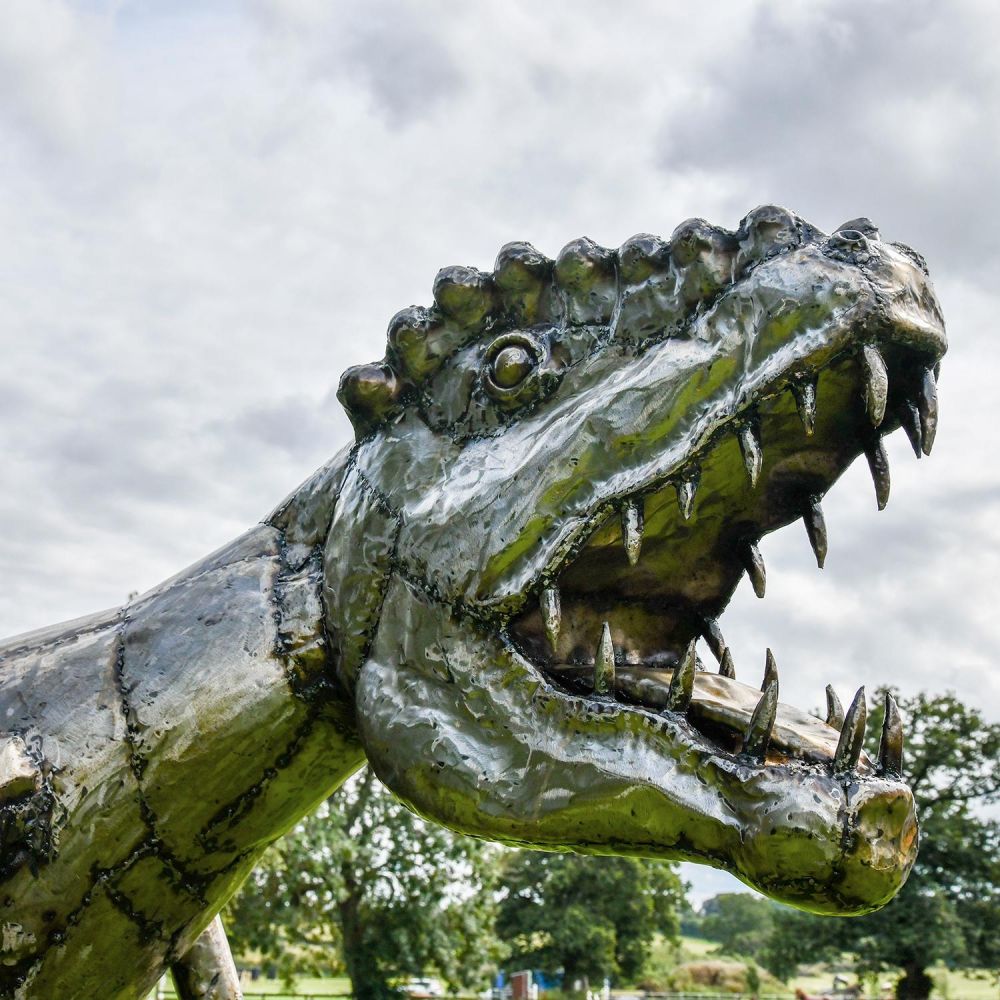 Recycled Metal T-Rex Sculpture | Black Country Metalworks