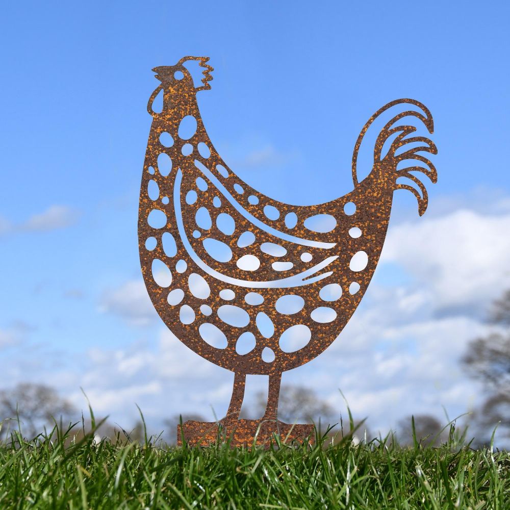 Rooster & Chicken Sculptures and Ornaments | Black Country Metalworks