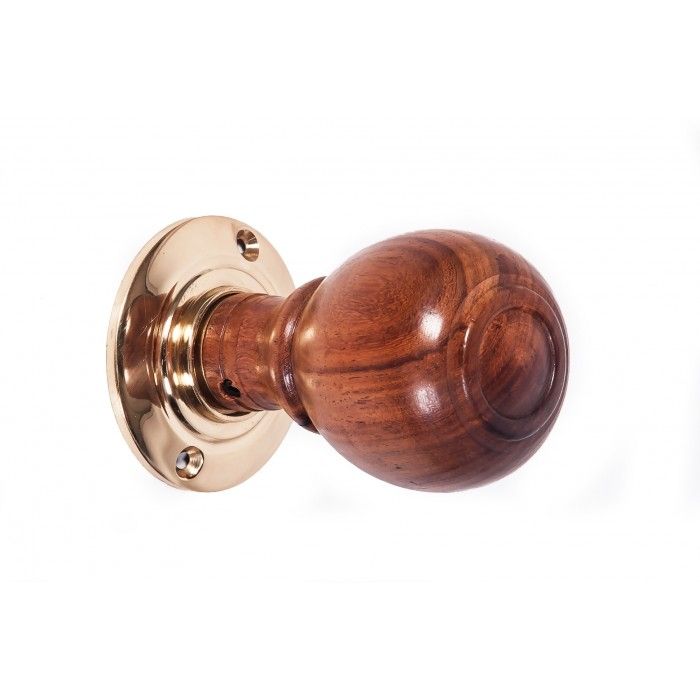 Hardwood Round Wooden Door Knobs | Black Country Metalworks