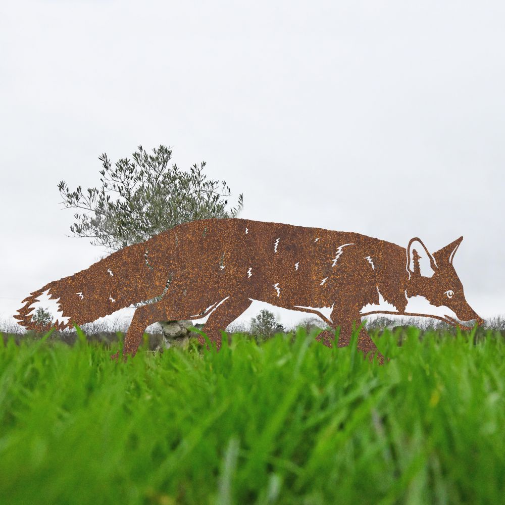 Rustic Fox Iron Silhouette | Black Country Metalworks
