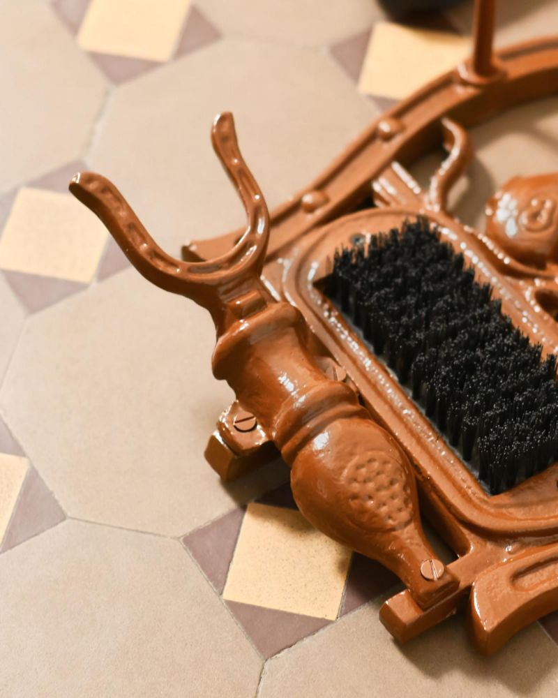 Rustic Cast Iron Two-in-One "Horse Head" Boot Scraper & Wellie Rack ...