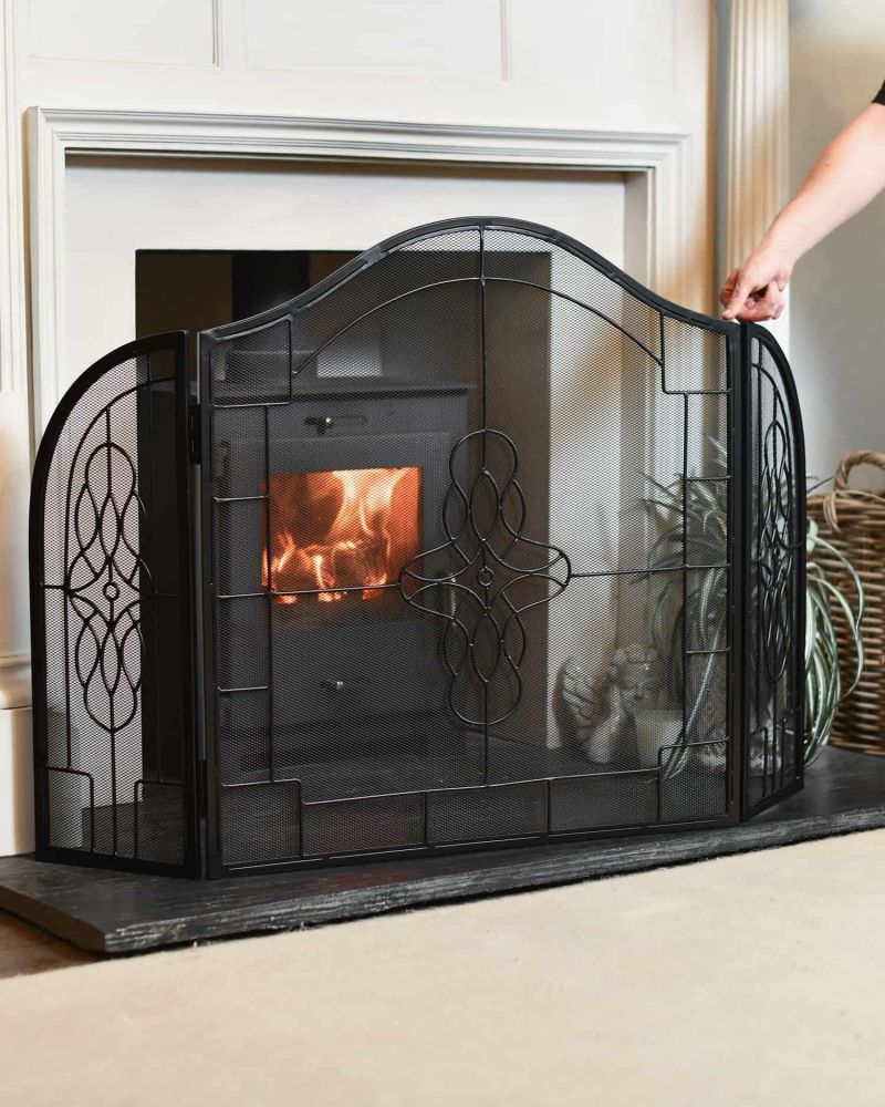 “Aldermore House” Arched Fire Screen | Black Country Metalworks