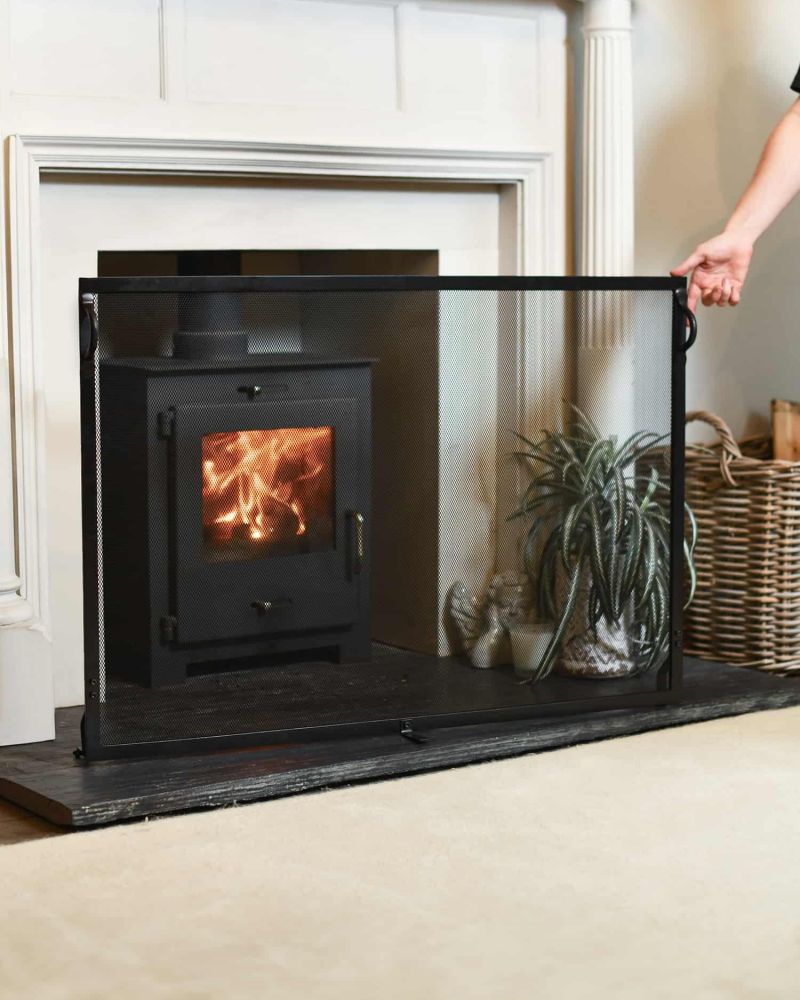 Large Flat Fire Screen | Black Country Metalworks