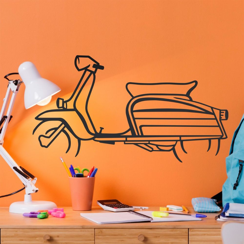 Steel Lambretta Scooter Wall Art | Black Country Metalworks