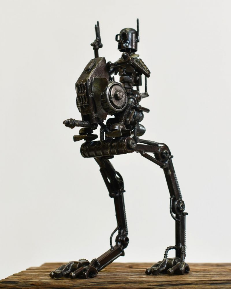 Hero Recycled Metal Robot Sculpture | Black Country Metalworks