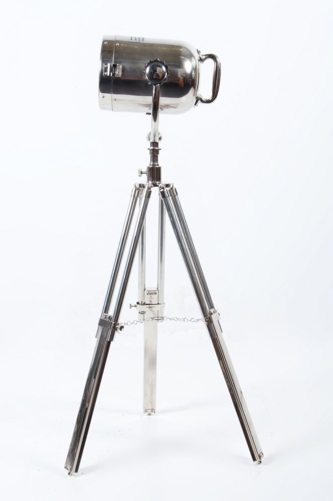 Small aluminium free standing spot light | Black Country Metalworks