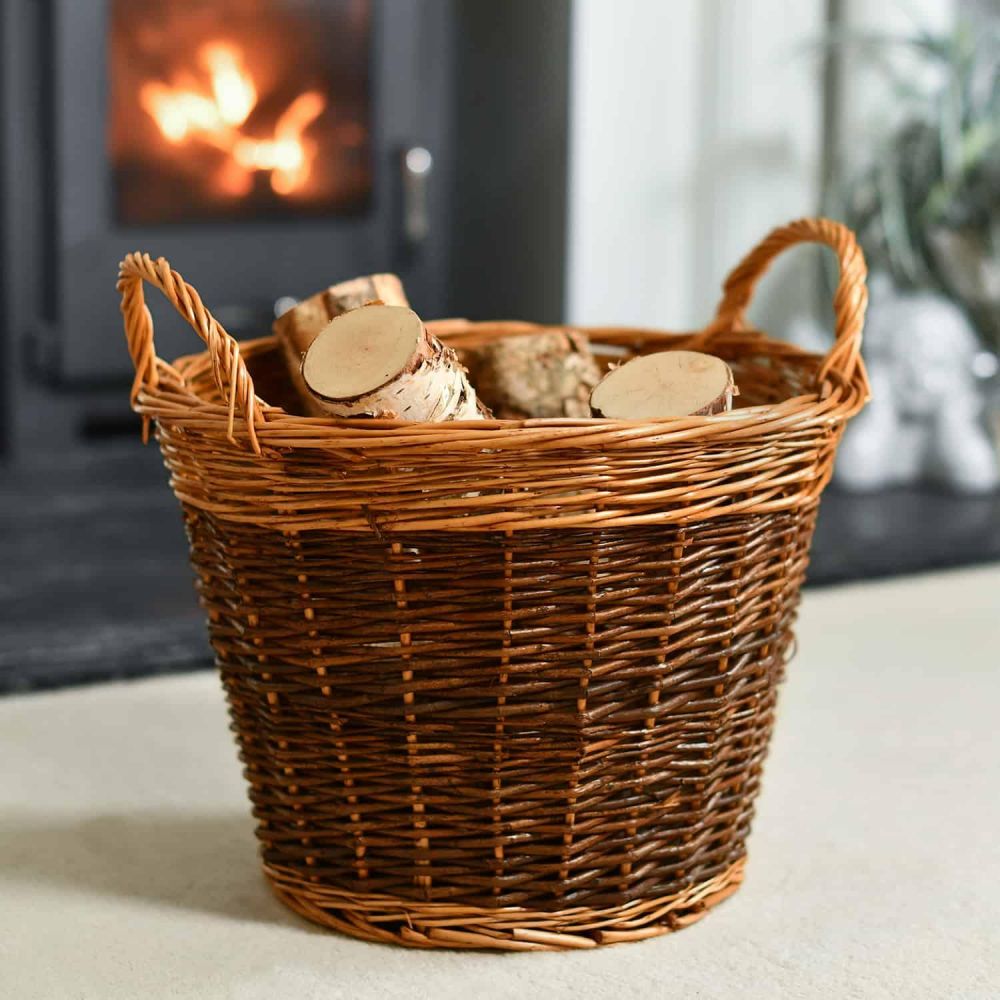 Log Baskets | High-Quality Rattan & Wicker Log Baskets | Black Country ...