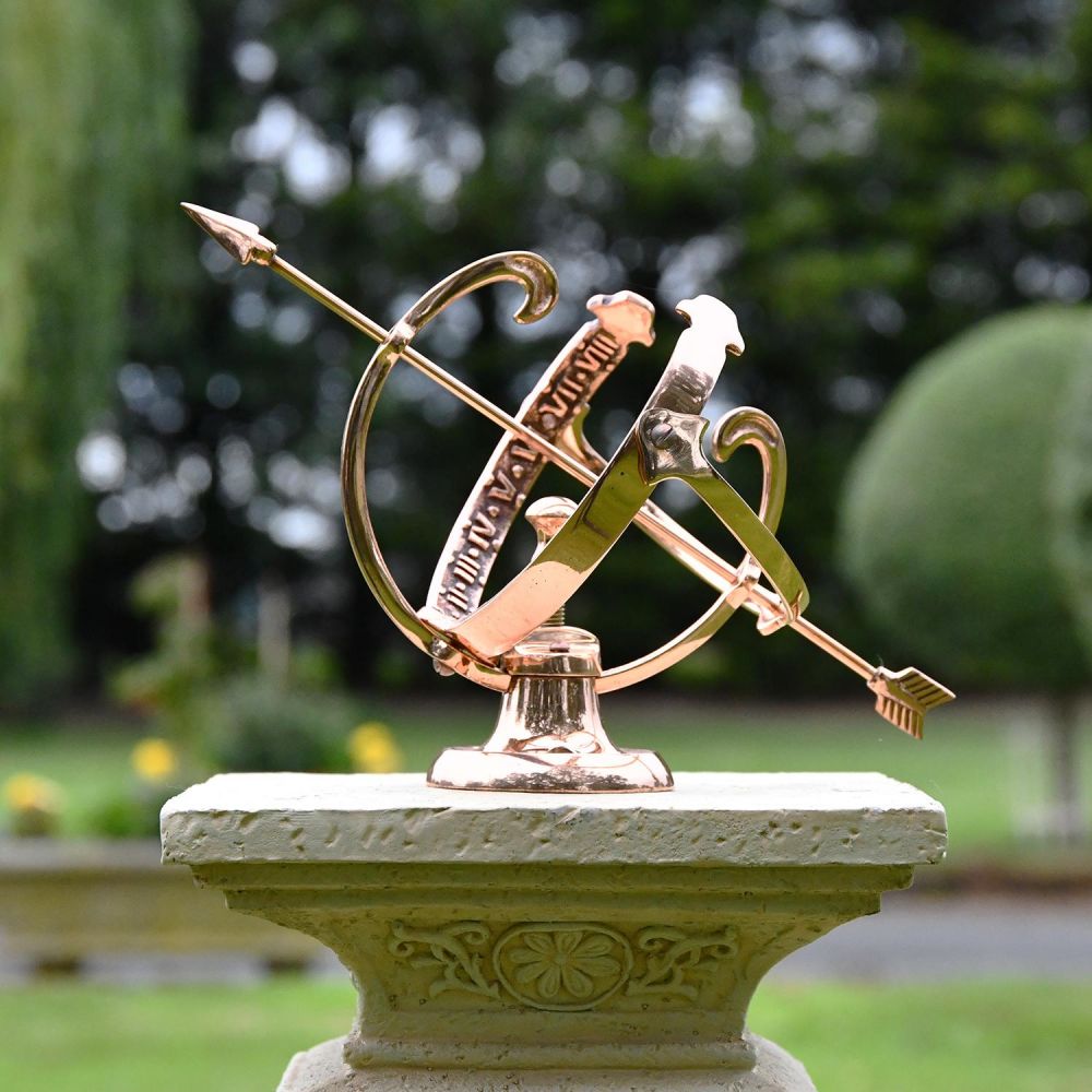 Polished Copper Armillary - 17cm | Black Country Metalworks