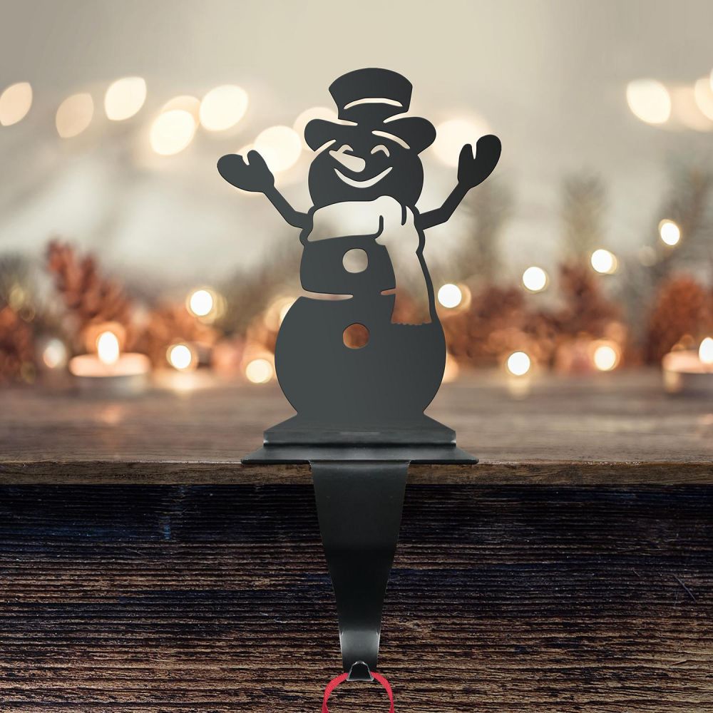 Snowman Stocking Holder | Black Country Metalworks